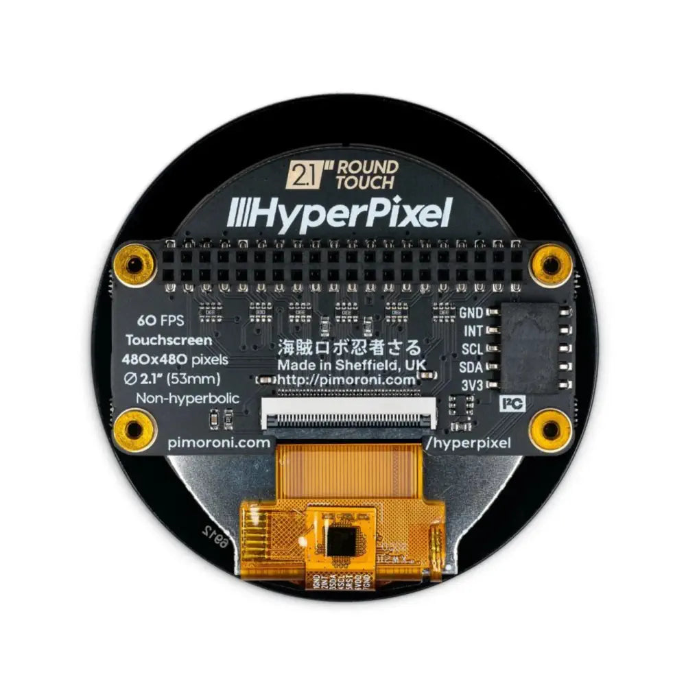 HyperPixel 2.1 Round Hi-Res Display for Raspberry Pi - RobotShop