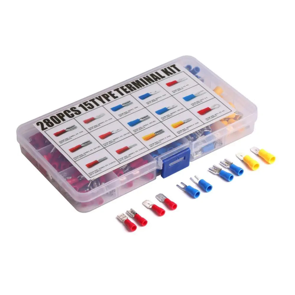Insulated Terminals Connectors w/case Kit (280pk) - RobotShop