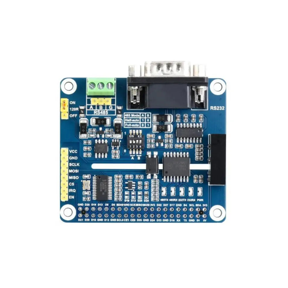 Isolated RS485 RS232 Expansion HAT for Raspberry Pi, SPI Control ...
