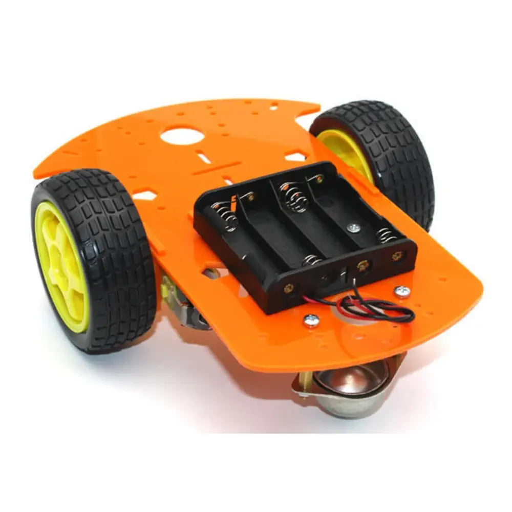 JSumo RoboMOD 2WD Mobile Robot Chassis Kit (Orange) - RobotShop