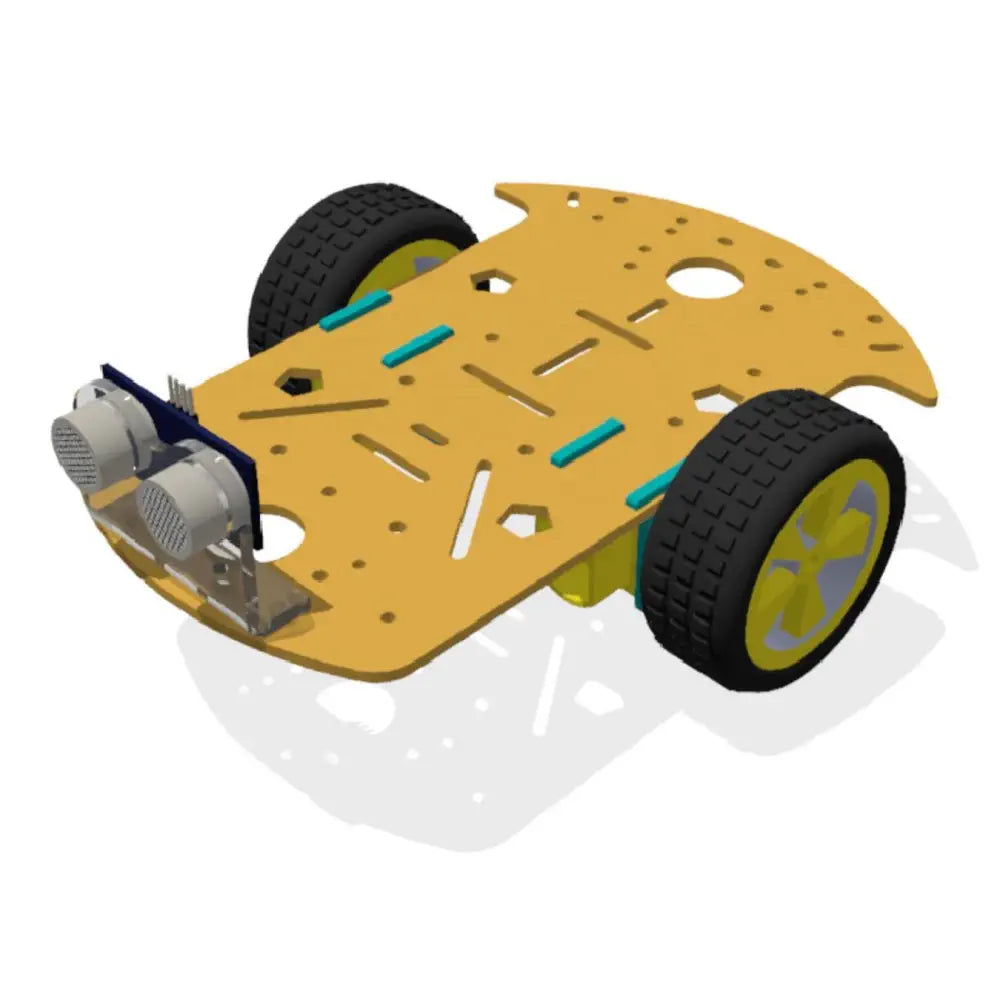 JSumo RoboMOD 2WD Mobile Robot Chassis Kit (Orange) - RobotShop