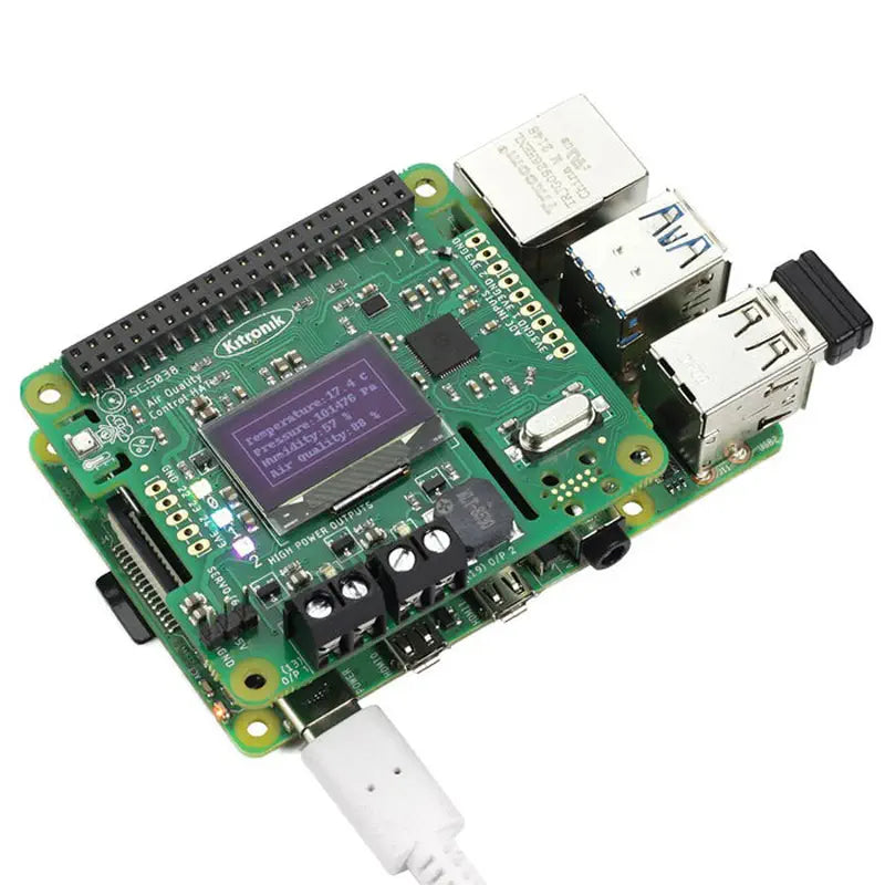 Kitronik Air Quality Control HAT for Raspberry Pi w/ Sensor Inputs ...