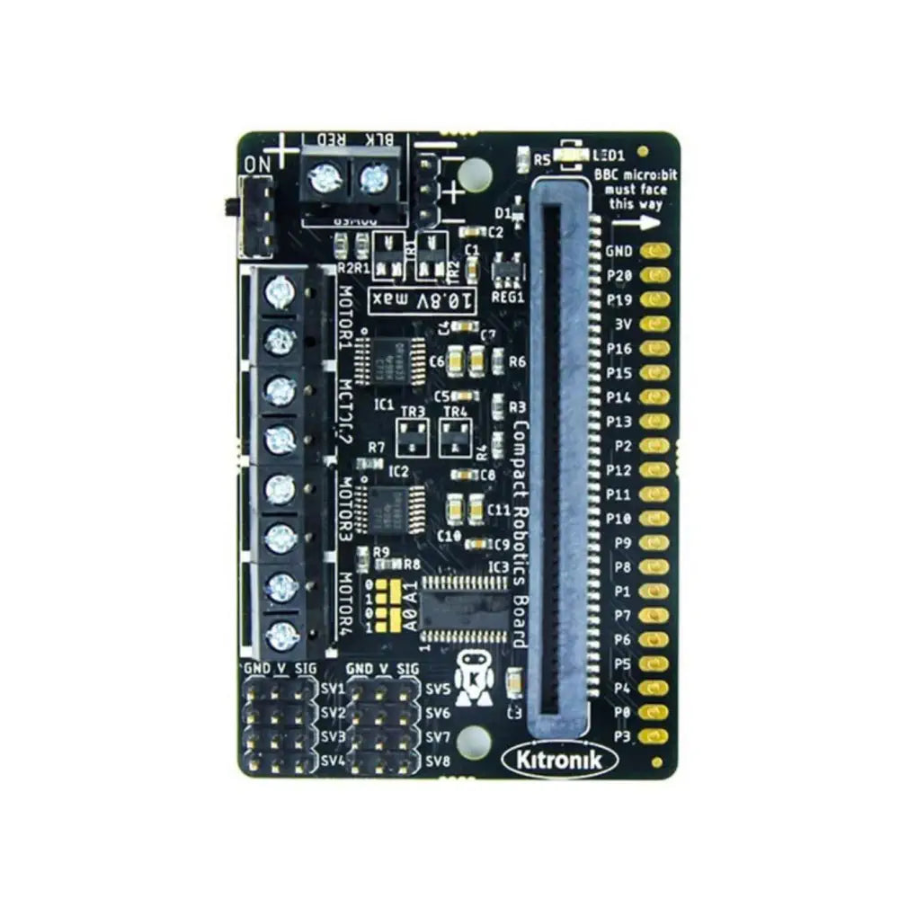 Kitronik Compact All-In-One Robotics Board for BBC micro:bit - RobotShop