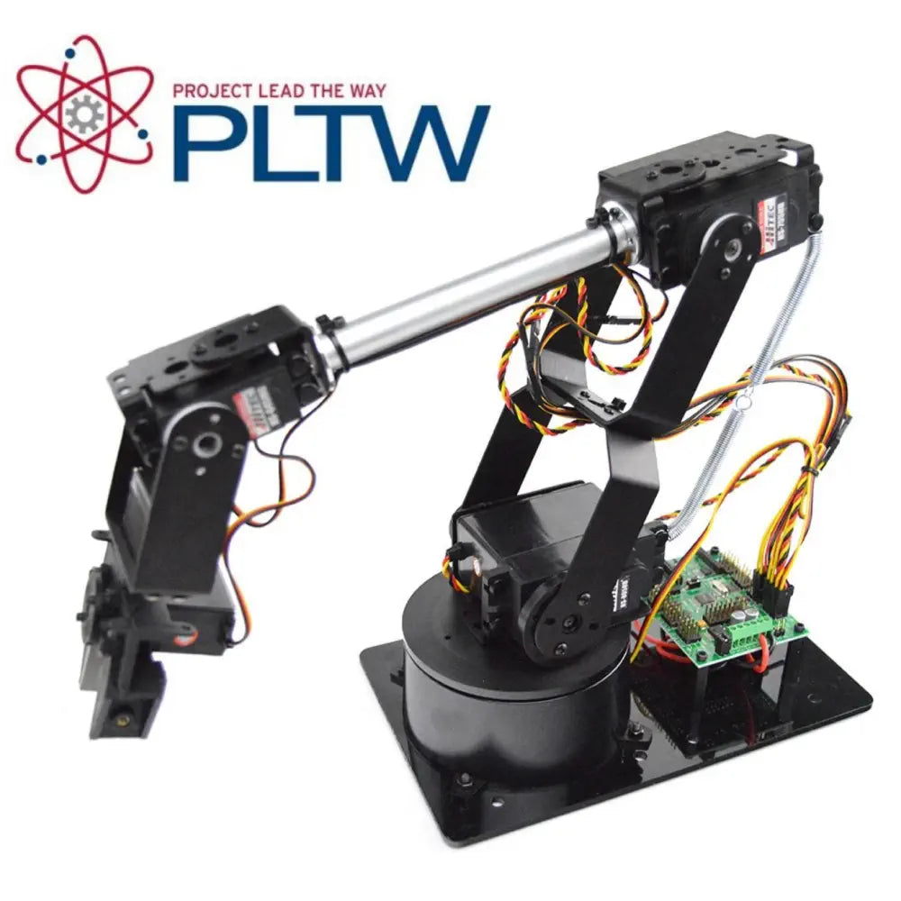 Lynxmotion SES-V1 AL5D PLTW Robotic Arm (5 DoF) Assembled - RobotShop
