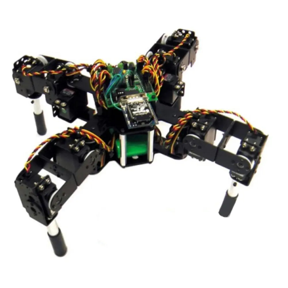 Lynxmotion Symmetric Quadruped Kit (FlowBotics Studio) - RobotShop