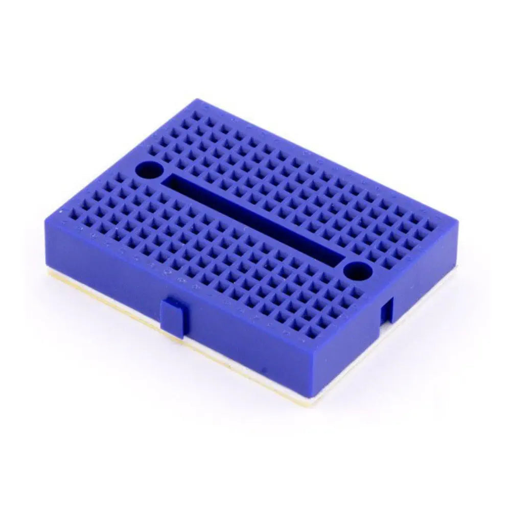 35x47mm Mini Breadboard w/ 170 Holes (Blue) - RobotShop