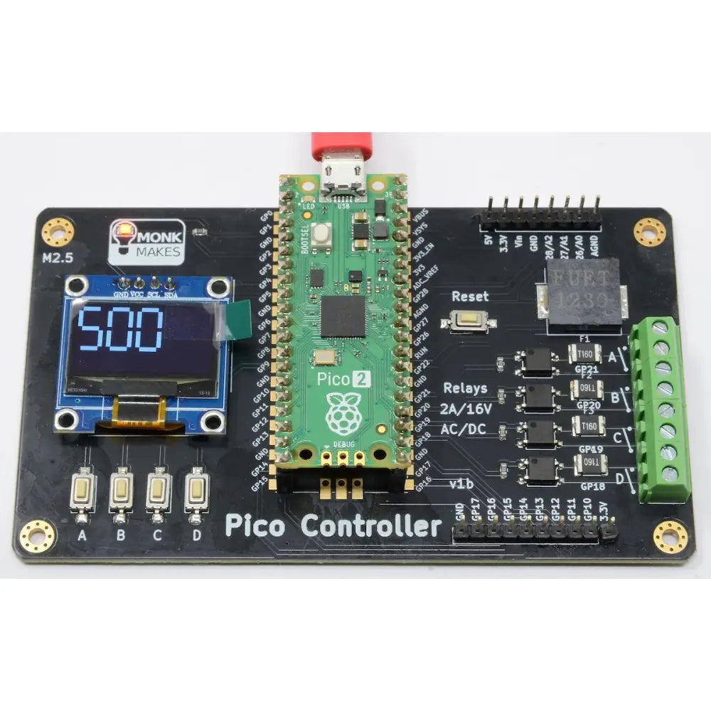 Monk Makes 4-Channel Pico Controller - RobotShop