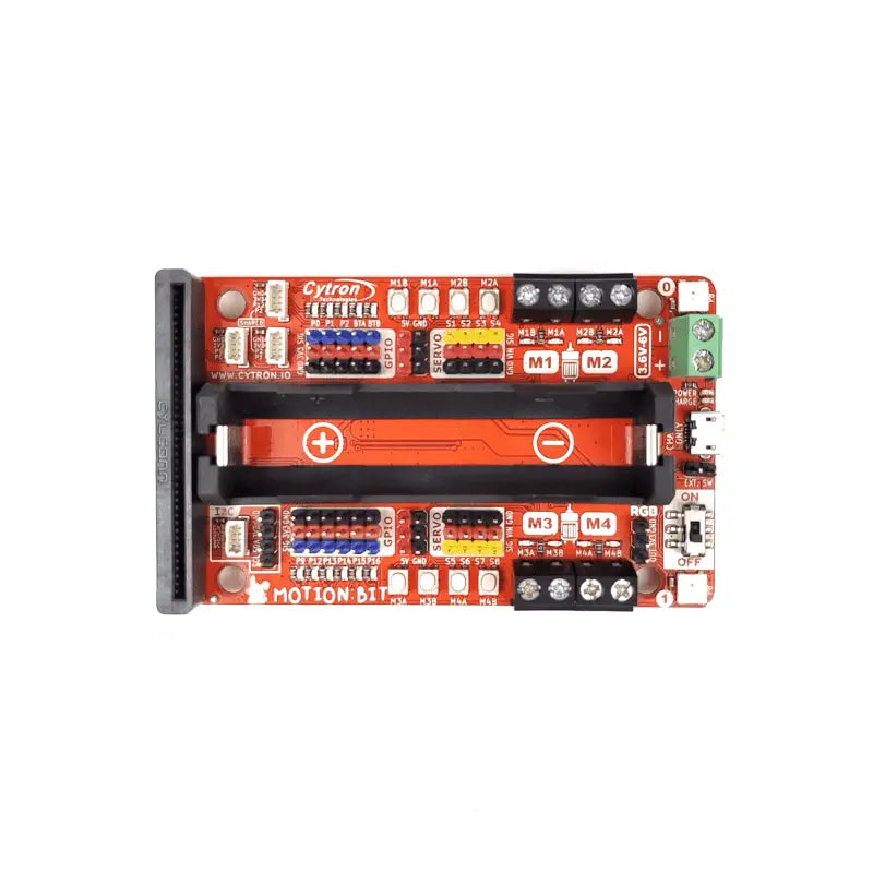 MOTION:BIT w/ micro:bit Jr Kit + 18650 Li-Ion Battery - RobotShop