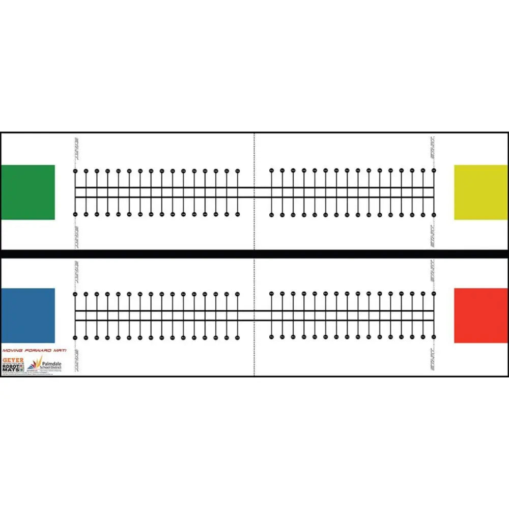 Moving Forward Measurement Robotics Challenge Mat (FLL Size) - RobotShop