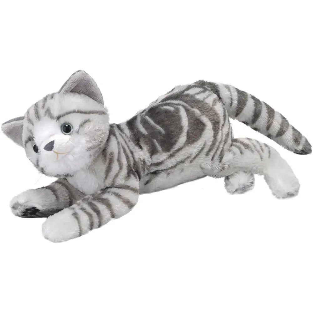 Trendmaster Interactive Plush Robot Cat Gray Stripes - RobotShop