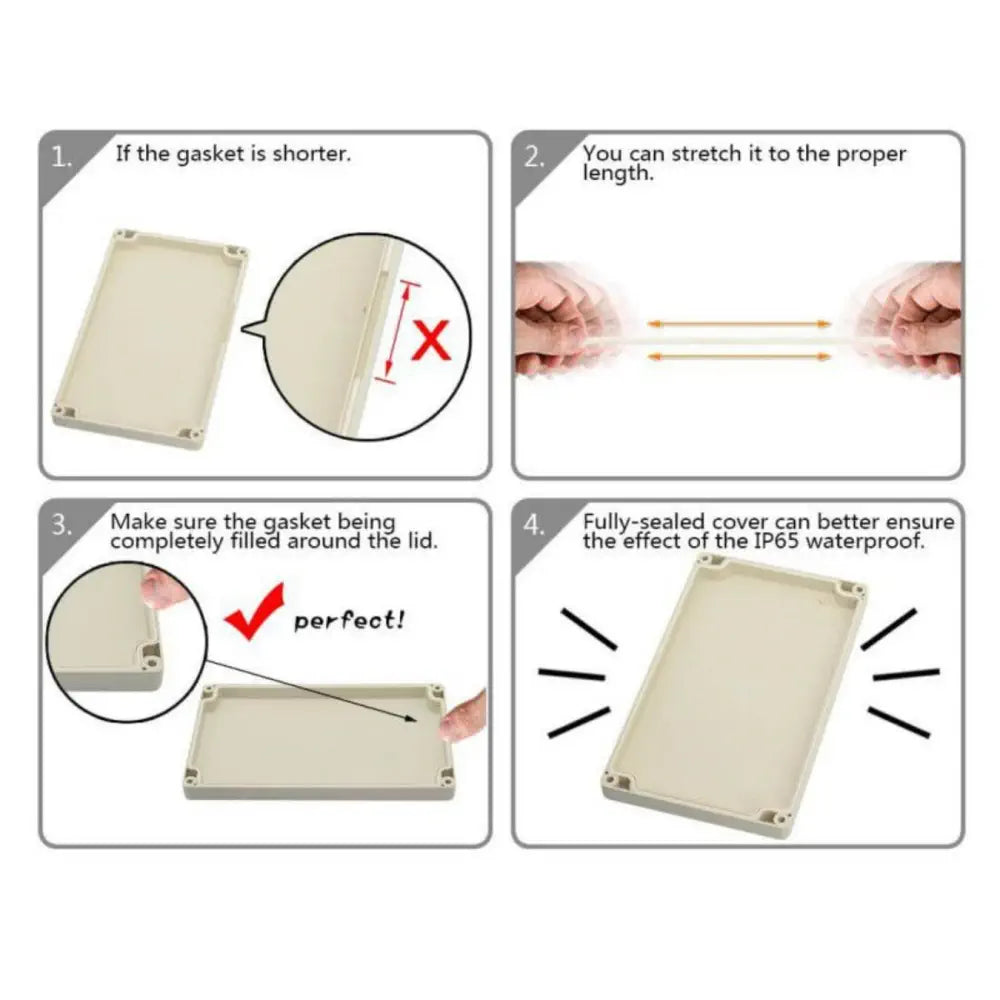 Outdoor IP65 Water Proof Enclosure w/ ABS Plate - RobotShop