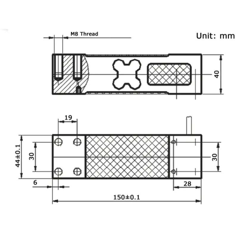 Phidgets Single Point Load Cell - 200Kg (C3) - RobotShop