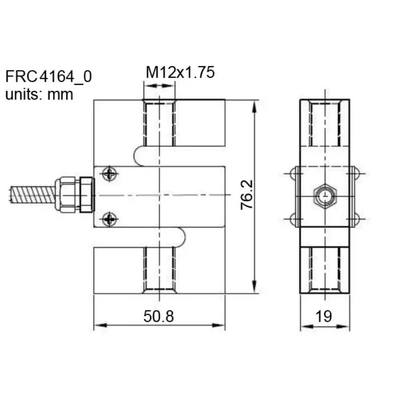 Phidgets S-Type Load Cell - 100Kg (C3) - RobotShop
