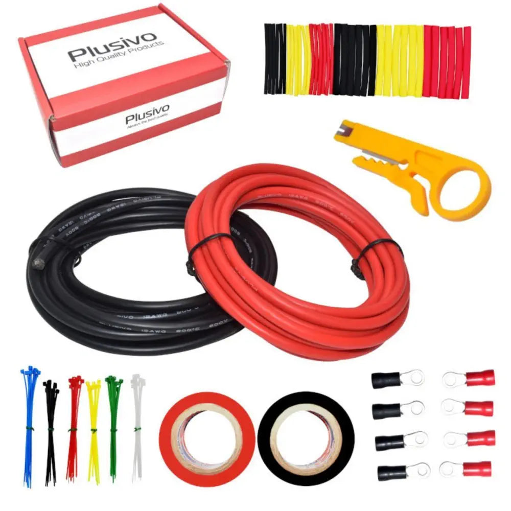Plusivo 12AWG Hook Up Wire Kit - 2 Colors (3m each) - RobotShop