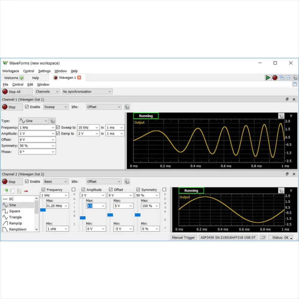 Analog Discovery Pro 3000 Series Portable High Res Oscilloscopes (w ...