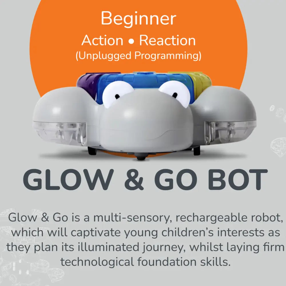 TTS Programming Journey Bundle - Coding Toy Robots Set - Glow & Go, Bee ...