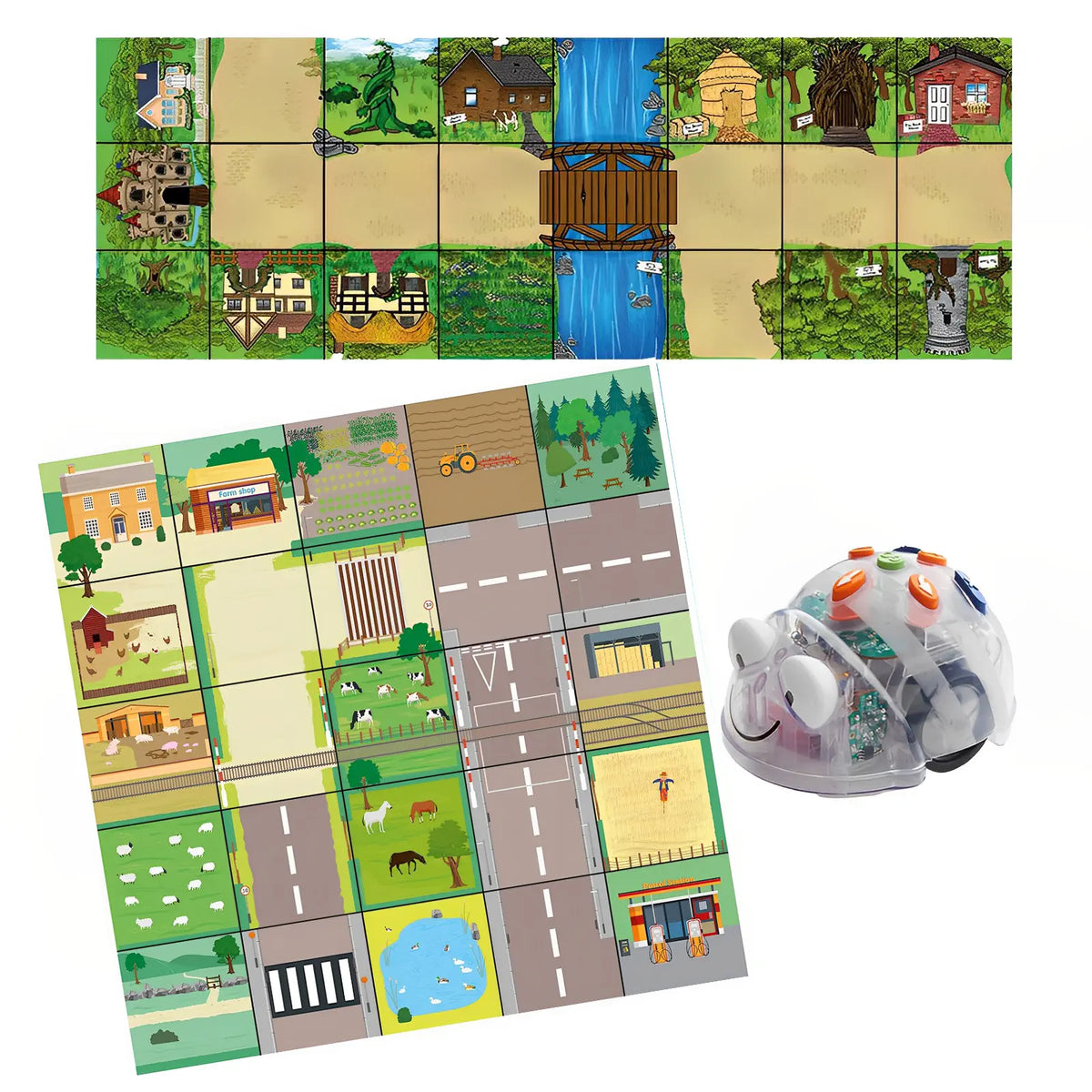 TTS Blue-Bot Bluetooth Programmable Robot See & Say Version with 2 ...