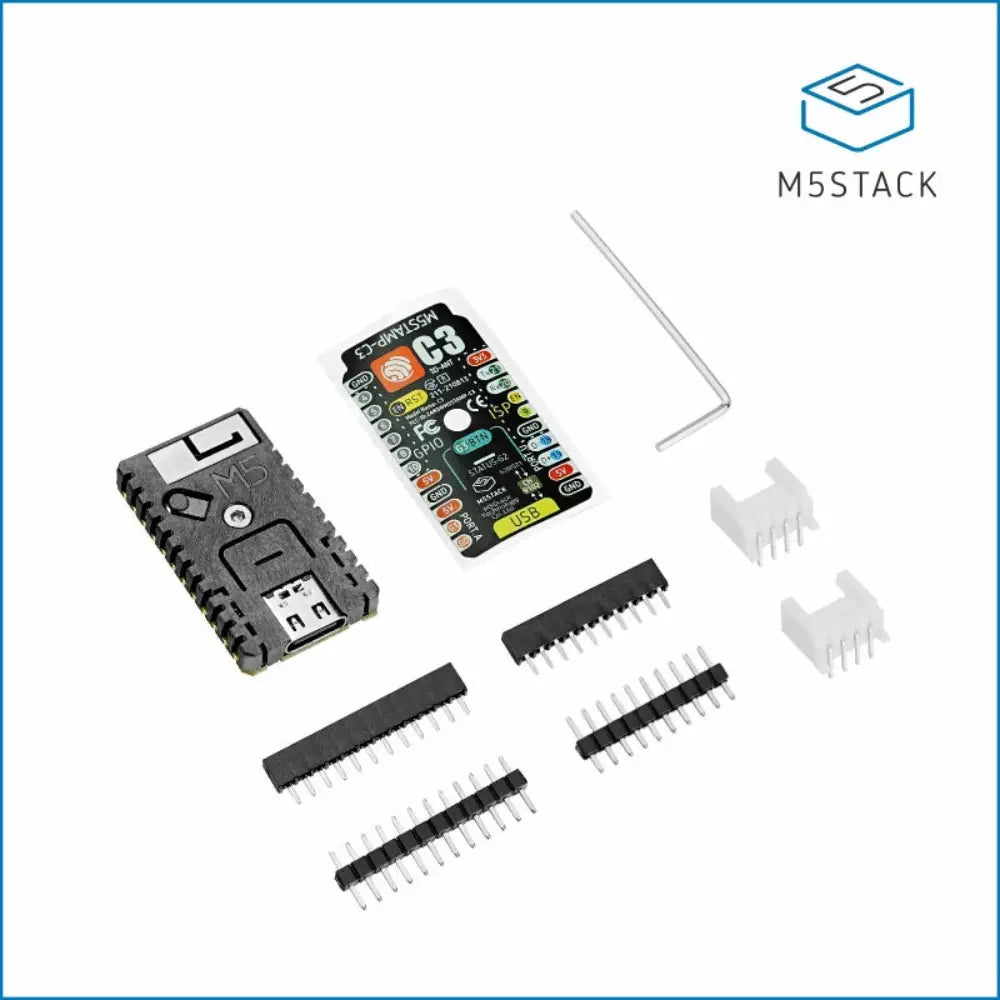 M5Stack M5Stamp C3 Mate w/ Pin Headers (Wi-Fi Minimal Core Board ...