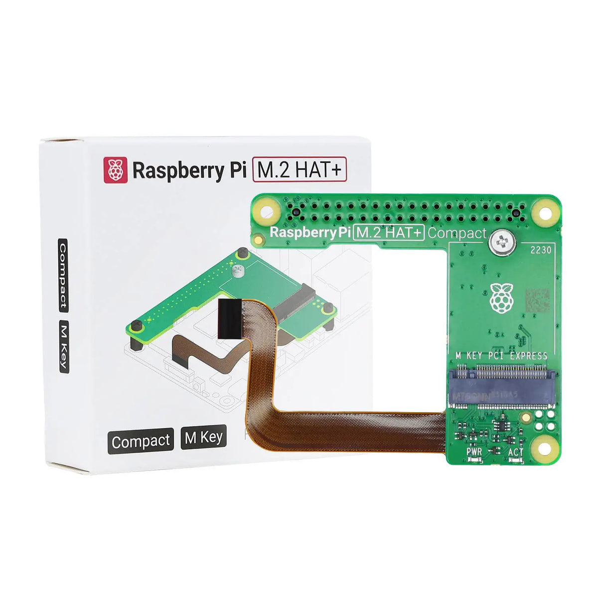 Raspberry Pi 5 Official M.2 HAT+ Compact Kit - RobotShop