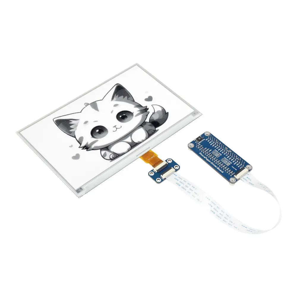 Waveshare 7.5" E-Paper E-Ink Display Module for Raspberry Pi Pico, 800× ...