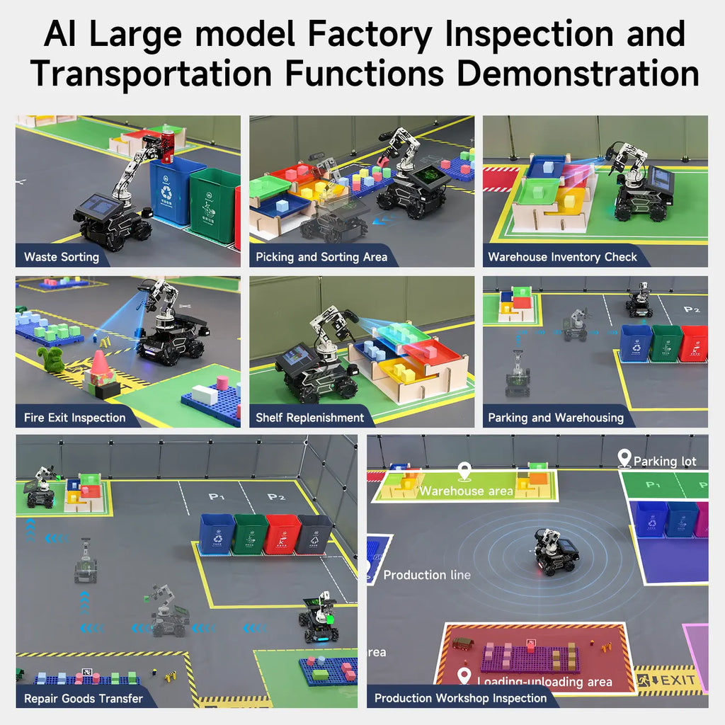 Yahboom Sandbox Map for Robotics AI Large Model Scenario (4.1m × 3m ...