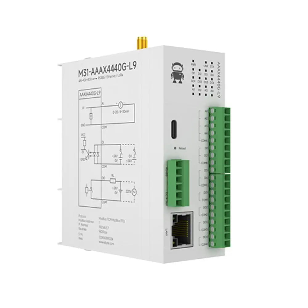 M31-AAAX4440G-L9 4DI+4AI+4DO LoRa host Wireless remote IO module Multi ...