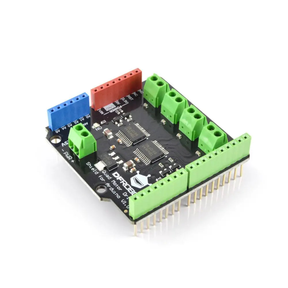 Quad DC Motor Driver Shield for Arduino - RobotShop