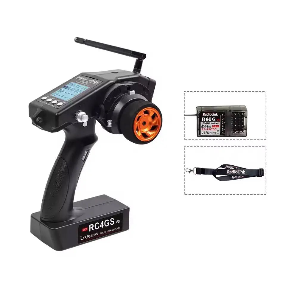 RadioLink 2.4GHz RC4GS Transmitter + R6FG Receiver - RobotShop