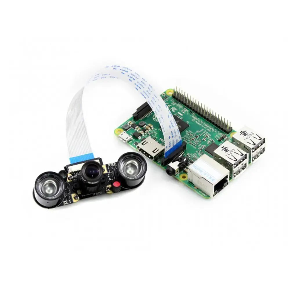 Raspberry Pi Camera Module w/ Adjustable Focus and Night Vision - RobotShop