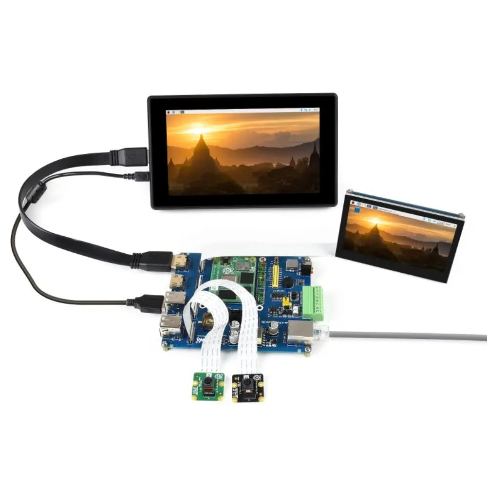 Raspberry Pi Compute Module 4 IO Board for CM4 w/ PoE Feature (Type B ...