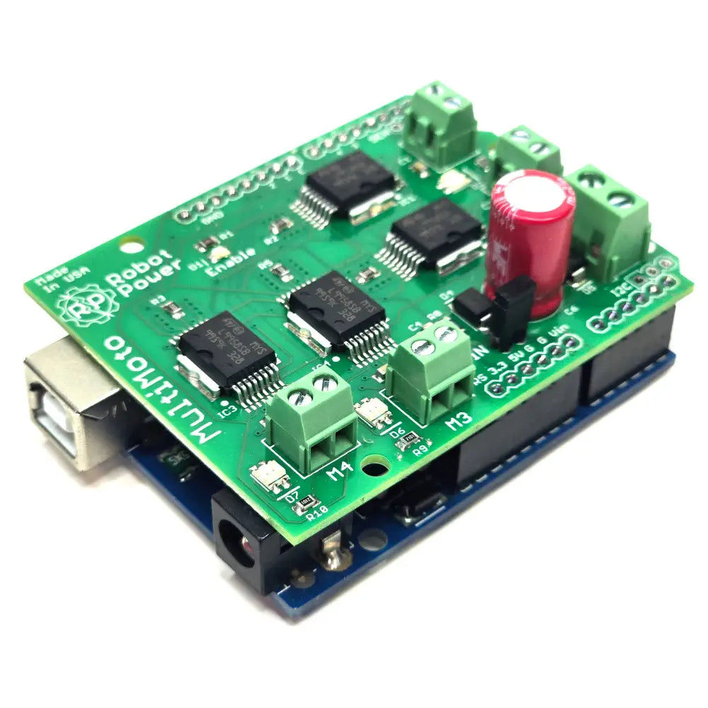 Robot Power MultiMoto 4 Channel H-Bridge Motor Controller for Arduino 6 ...