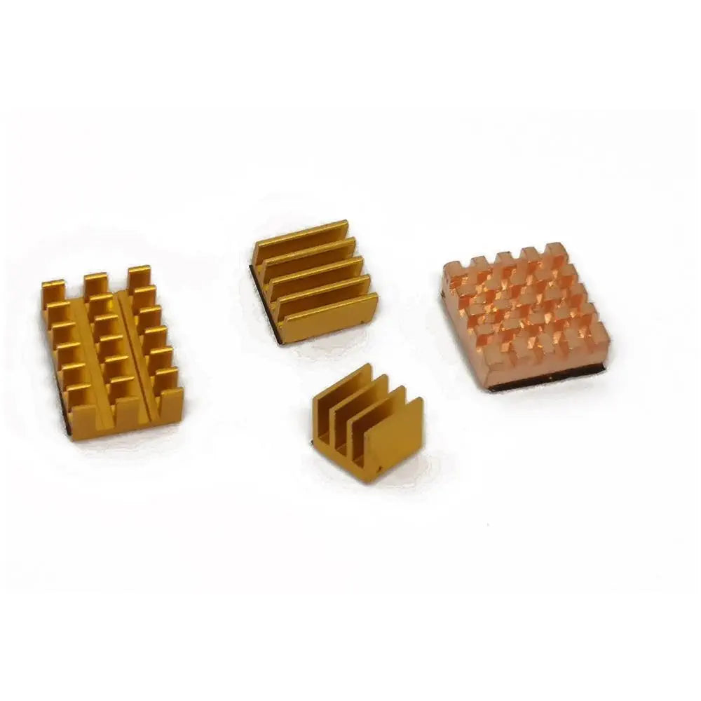 Seeedstudio Heat Sink Kit for Raspberry Pi 4B - Gold & Copper Blocks ...