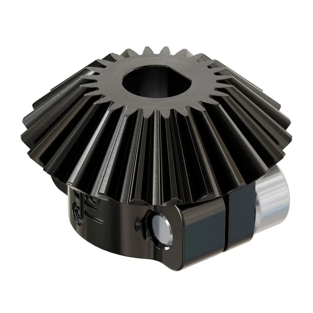 ServoCity Clamping Steel Miter Gear (6mm D-Bore, 24 Tooth, MOD 1 ...