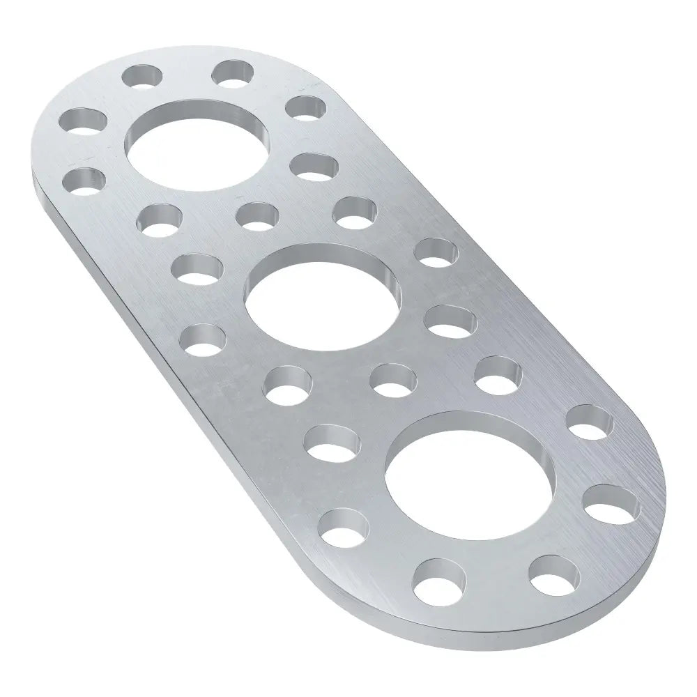ServoCity 1105 Series Round-End Pattern Plate (3 Hole, 80mm Length ...