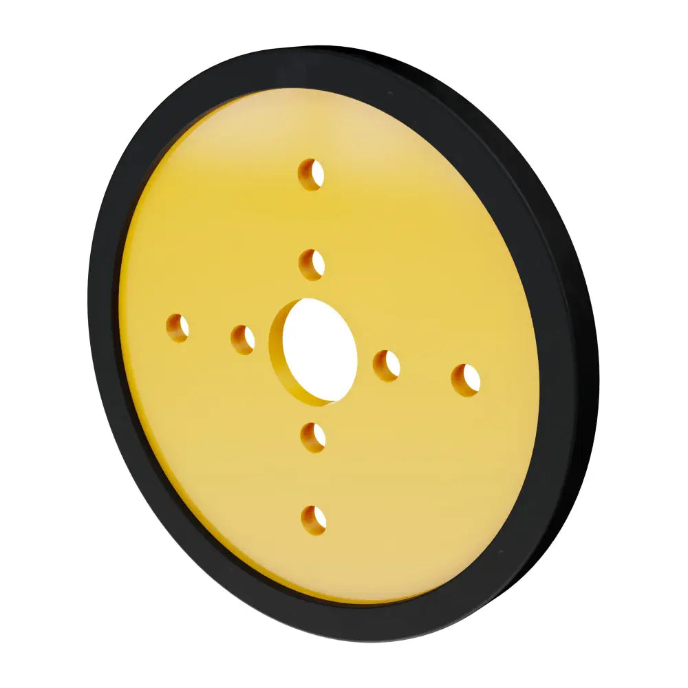 ServoCity 3" Acrylic Disc Wheel (Yellow) - 2 Pack - RobotShop