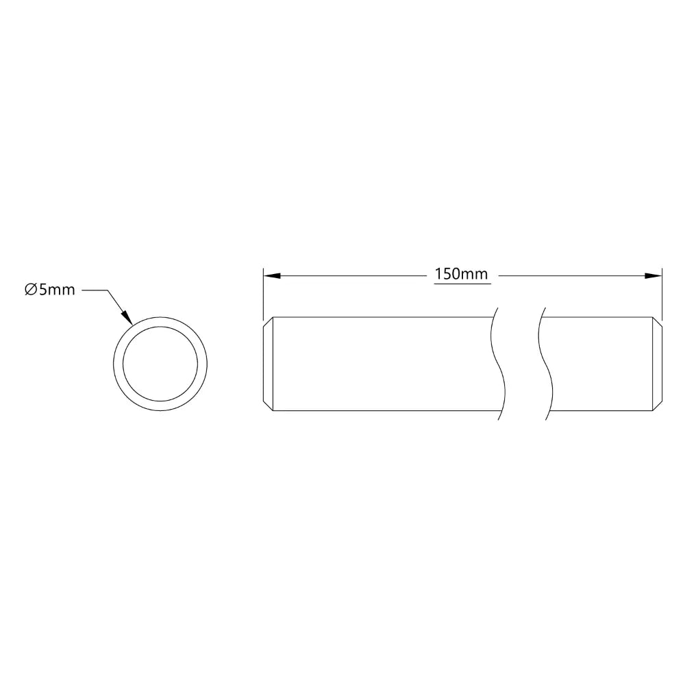 ServoCity 5mm x 150mm Precision Shafting - RobotShop