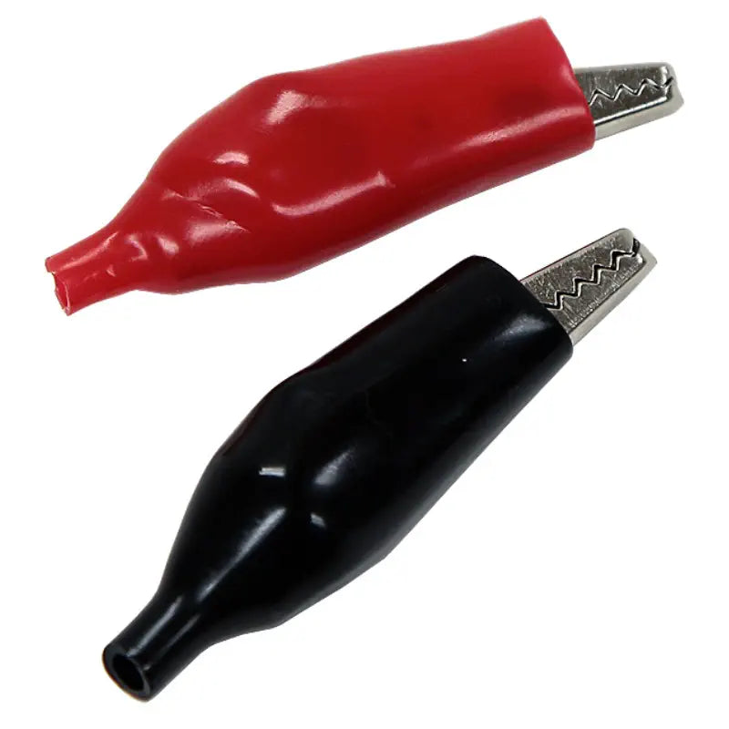 ServoCity Alligator Clips (Red & Black) - RobotShop