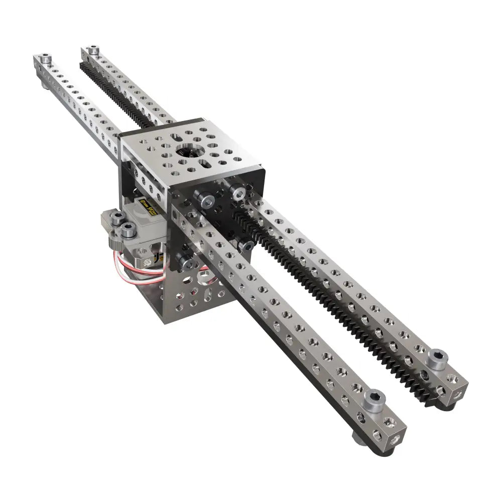 ServoCity Servo-Driven Gear Rack Kit (12lb Thrust, 11.4 in/sec, Dual ...