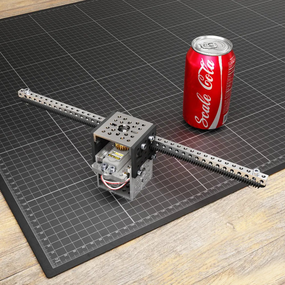 ServoCity Servo-Driven Gear Rack Kit (12lb Thrust, 11.4 in/sec, Single ...