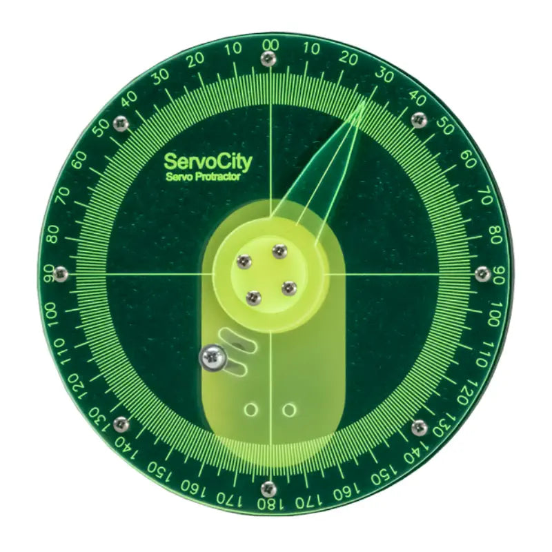 ServoCity Servo Protractor (H25T, C24T Compatible) - RobotShop