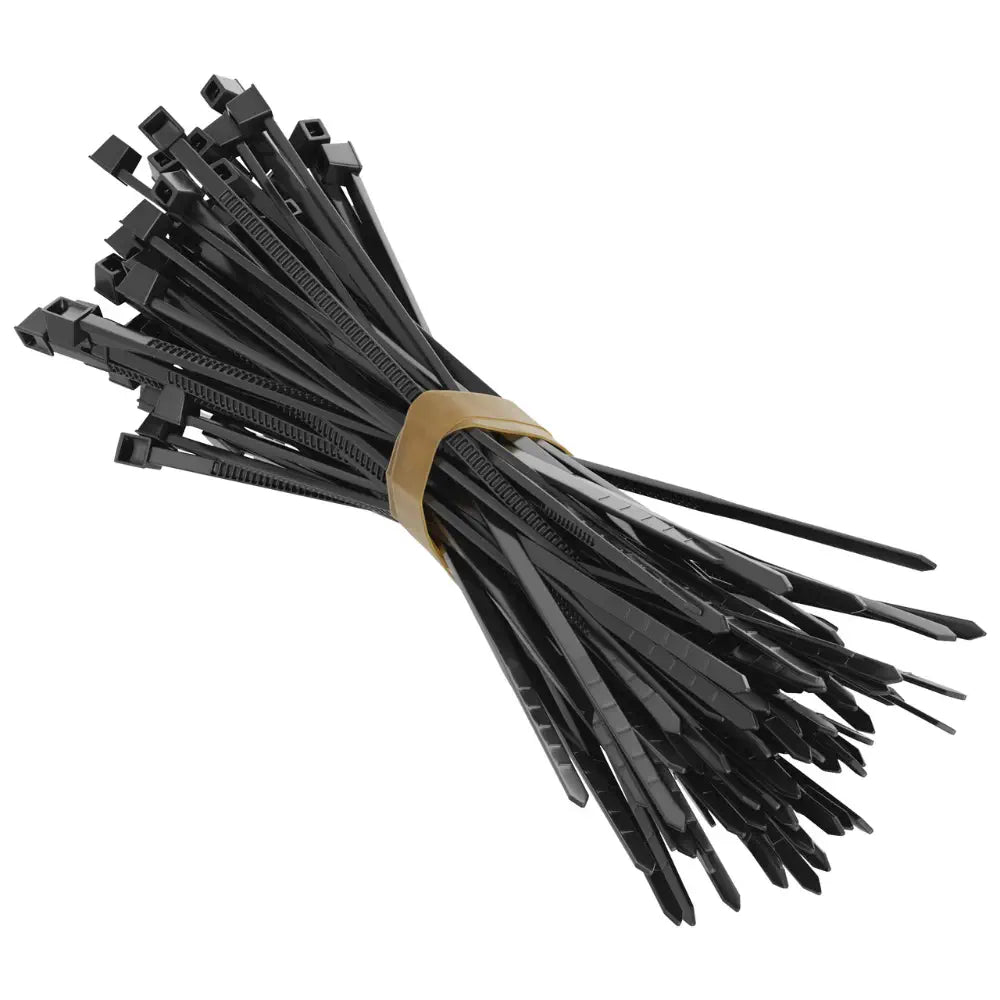 ServoCity Zip Tie (100mm Length, Black) - 100 Pack - RobotShop