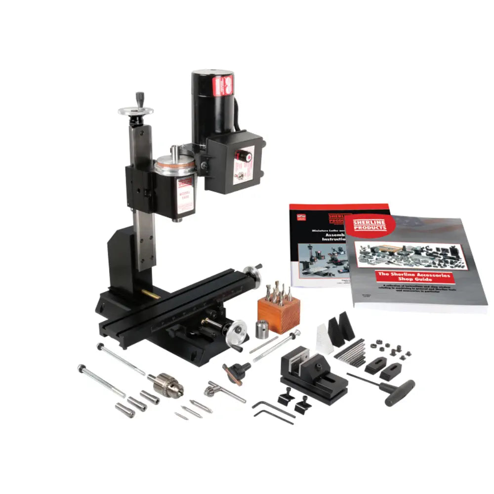 Sherline Manual 12-Inch Deluxe Tabletop Mill Package A (Metric) - RobotShop