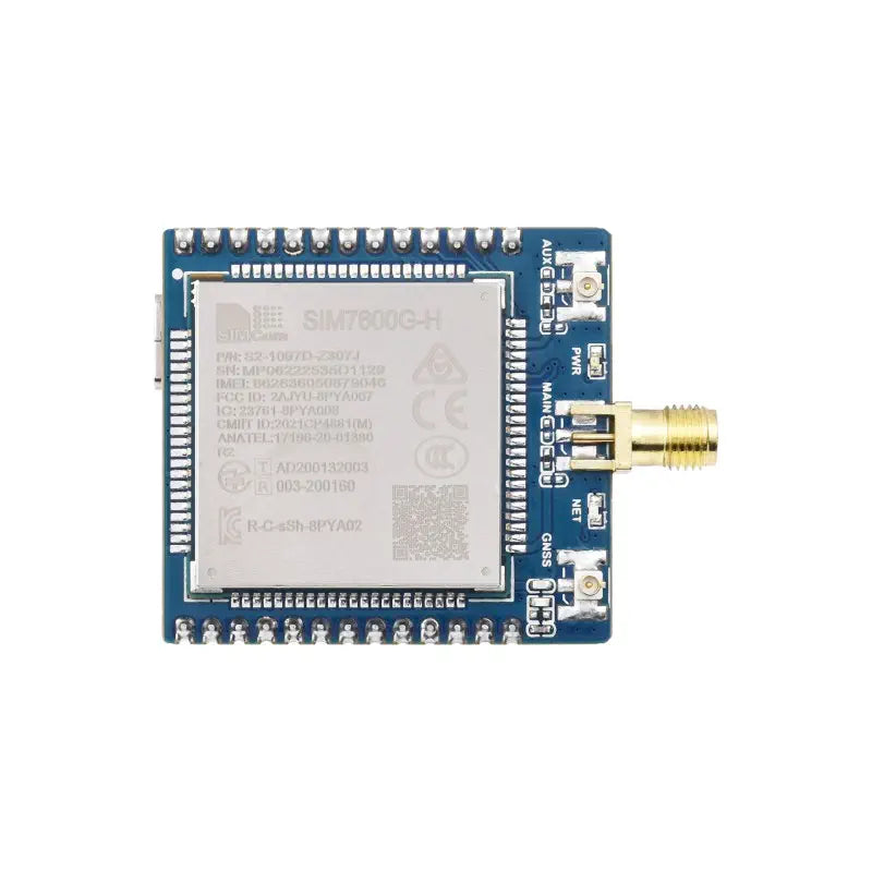 SIM7600G-H Communication Module, 4G/3G/2G GNSS Position (Soldered + SMA ...