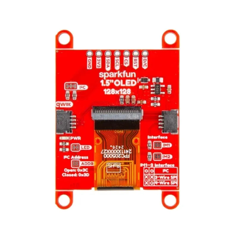 SparkFun Qwiic OLED Display (1.5in., 128x128) - RobotShop