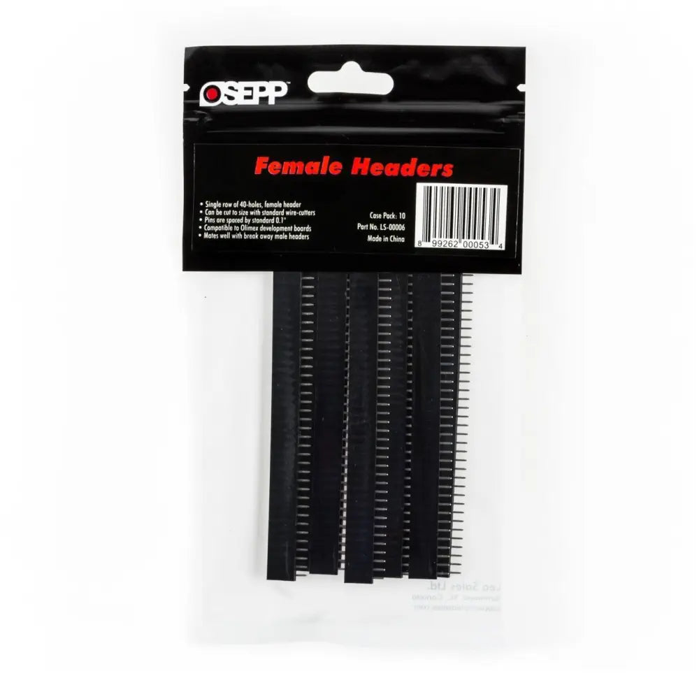Straight Female Headers (10pk) - RobotShop