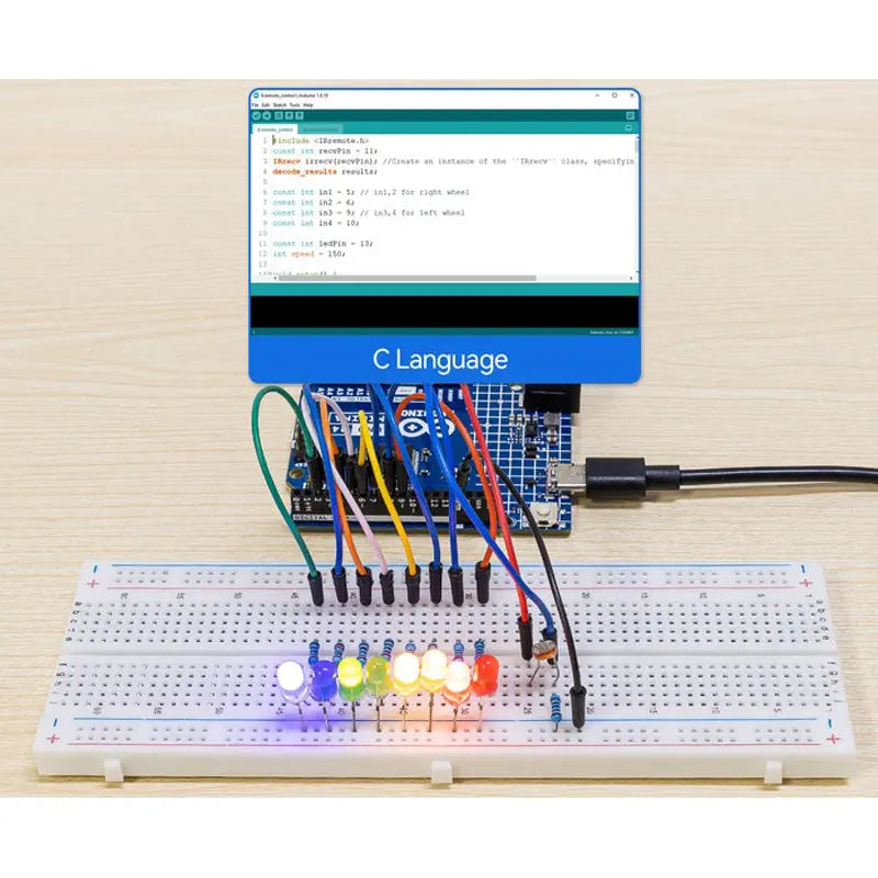 SunFounder 3-in-1 Ultimate Starter Kit w/ Original Arduino Uno R4 ...
