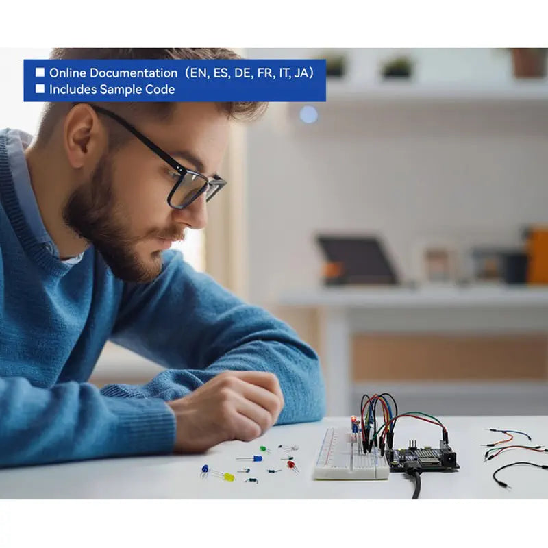 SunFounder Elite Explorer Kit w/ Original Arduino Uno R4 WiFi, RoHS Compliant, Online Tutorials ...