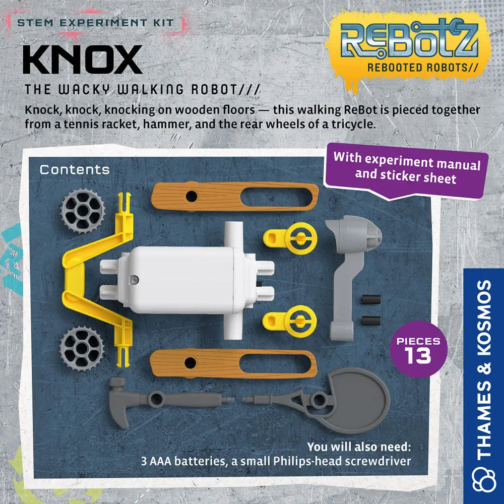 Thames & Kosmos ReBotz Knox: The Wacky Walking Robot - RobotShop