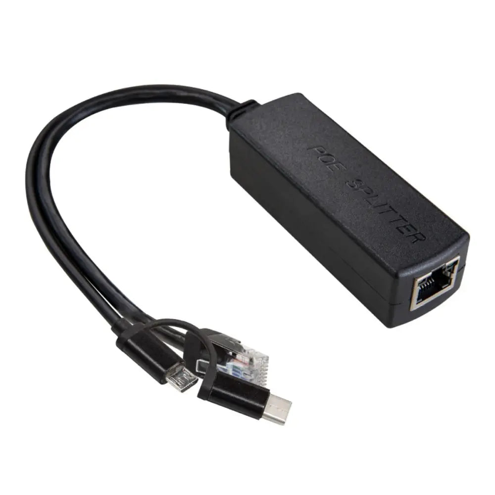 Uctronics Gigabit PoE Splitter 5V 3A, 2-in-1 PoE to USB C/Micro USB for ...