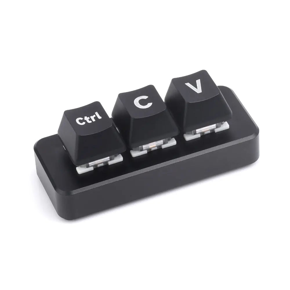 Waveshare Programmable 3-Key Ctrl C/V Shortcut Keyboard (Plus Version) - RobotShop